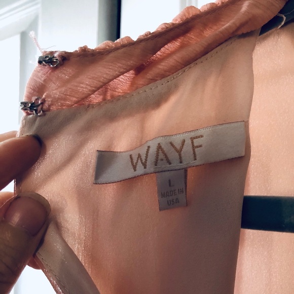 Wayf | Dresses | Wayf Flows Blush Pink Date Night Sheer Dress | Poshmark